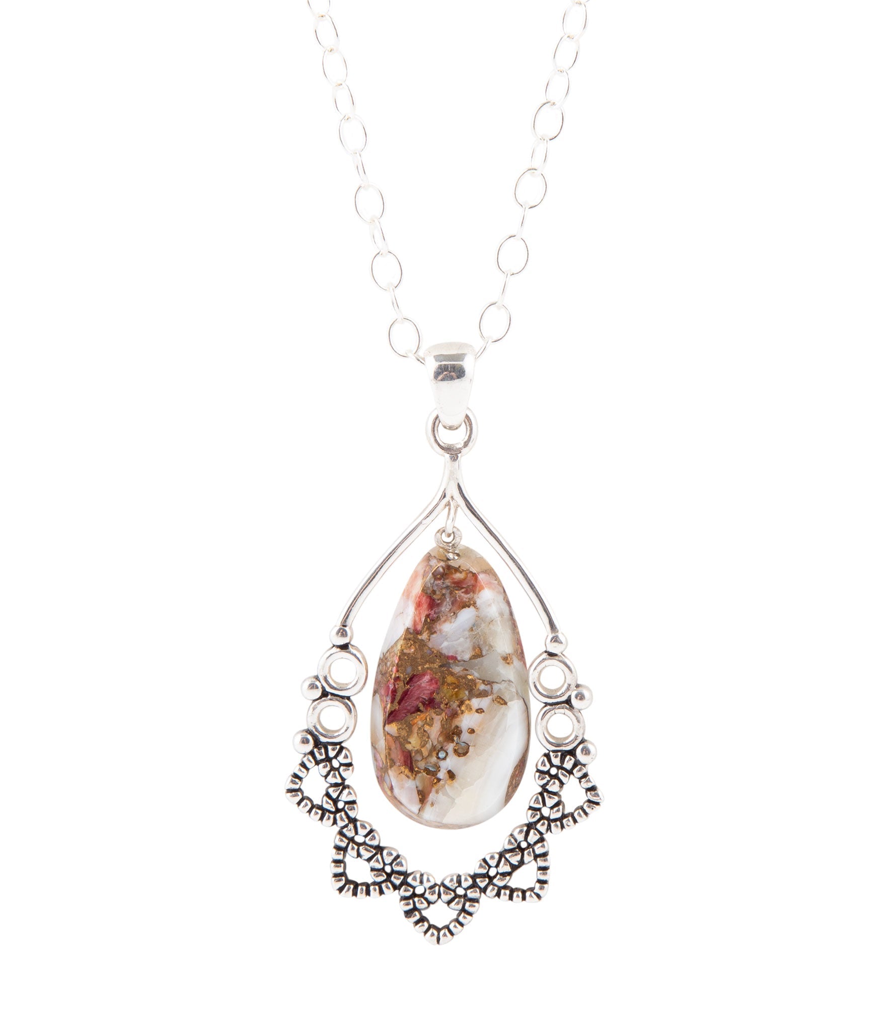 Lace Purple Matrix Pendant Necklace – Barse Jewelry