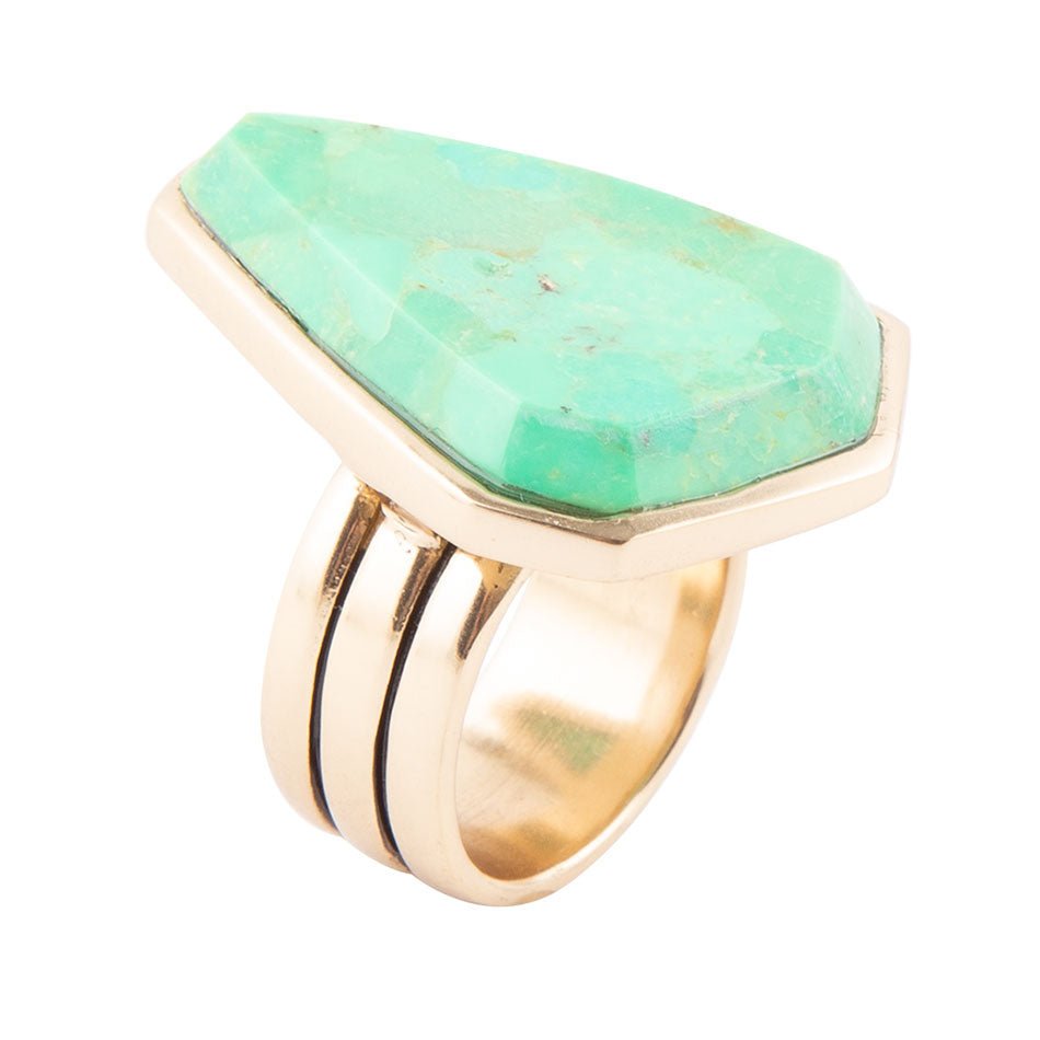 Lime Turquoise Statement Ring – Barse Jewelry